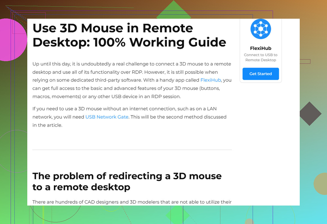Wie verwende ich eine 3D-Maus in Remote Desktop? - Networking ...